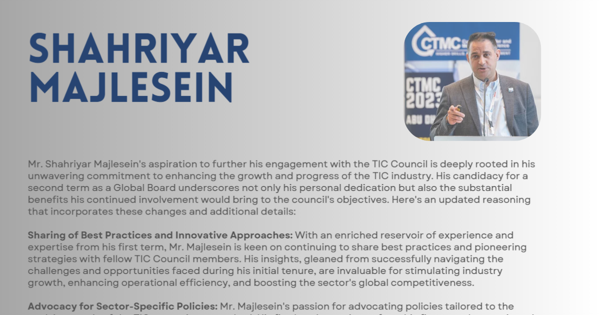 Shahriyar Majlesein - TIC Council